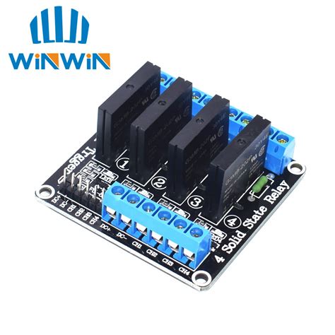 H Pcs V Channel V DC Relay Module Solid State Low Level SSR AVR DSP A V In