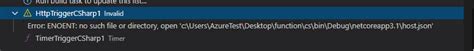 display an invalid triggercsharp1 under the local project tree view
