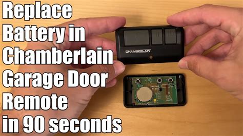 How To Replace Battery Chamberlain Garage Door Opener Remote Youtube