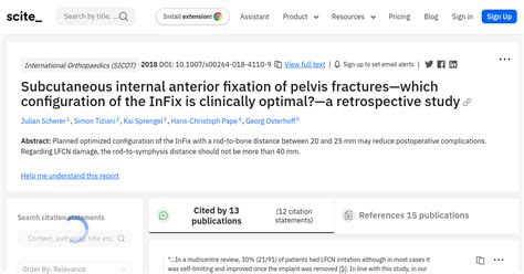 Subcutaneous Internal Anterior Fixation Of Pelvis Fractures—which Configuration Of The Infix Is