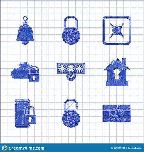 Set Password Protection And Safety Access Safe Combination Lock Wheel Firewall Security Wall