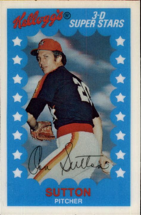 1982 Kelloggs 21 Don Sutton Nm Mt Bjredsox Beckett Marketplace