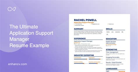 5 Application Support Manager Resume Examples And Guide For 2023