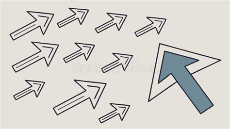 Arrows Pointing Direction Guidance And Pathfinding Symbol Vector Design Generative Ai Stock