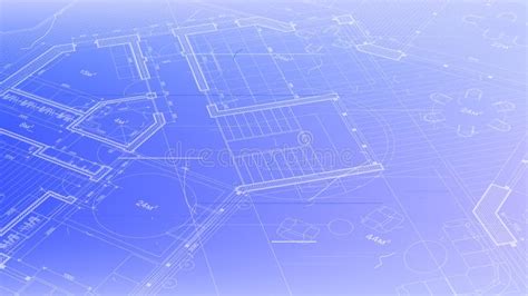 Architecture Design Blueprint Plan Vector Illustration Of A P Stock Vector Illustration Of