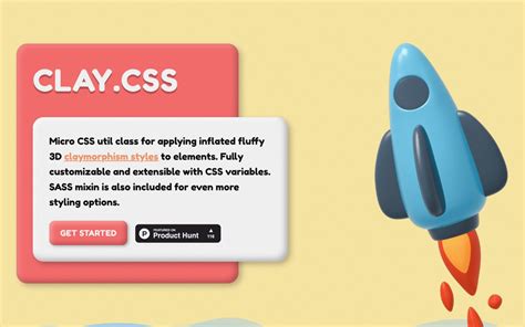 tw93 on twitter 工程师工具 看到一个很咔哇伊的果冻感的 css 库「clay css」，整体效果看着很舒服，好久没有看到
