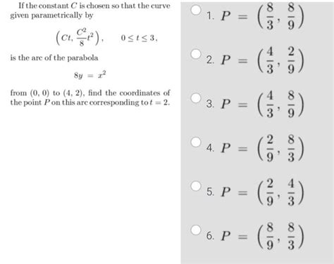 solved if the constant c is chosen so that the curve given