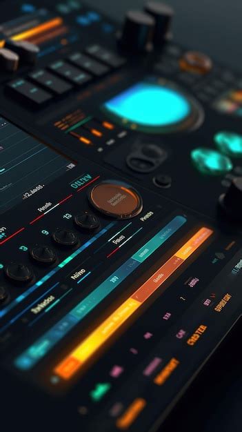 Arte digital de la interfaz de pantalla táctil Foto Premium