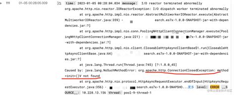 Es客户端异常关闭原因（io Reactor Status Stopped）一：背景 数据查询的时候发现数据已经更新 掘金