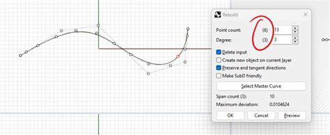 Number Of Control Points On A Curve Rhino Mcneel Forum