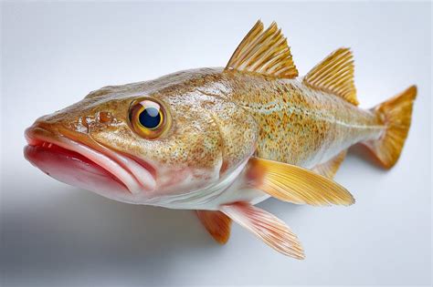 Realistic Depiction Of A Fish Facing Forward Showcasing Detailed Textures And Colors Clean