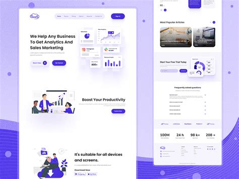 SaaS Website UI UX Design On Behance