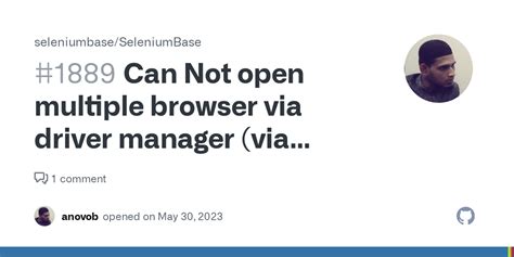 Can Not Open Multiple Browser Via Driver Manager Via Direct Import With Deferent Userdatadir