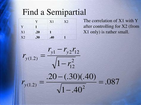 Ppt Partial And Semipartial Correlation Powerpoint Presentation Free Download Id240795