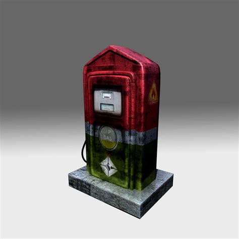 Gas Pump 3d Model