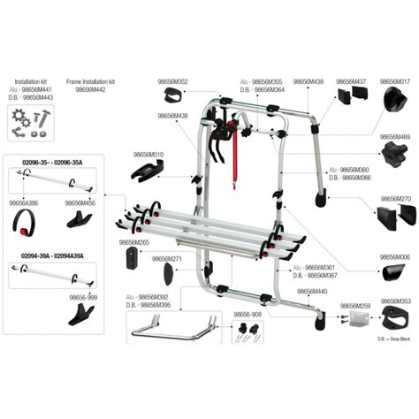 Pièces Détachées Fiamma Carry Bike Frame Sprinter H2r Equipements
