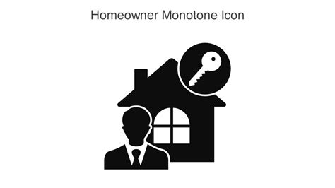 Homeowner Monotone Icon In Powerpoint Pptx Png And Editable Eps Format Ppt Template