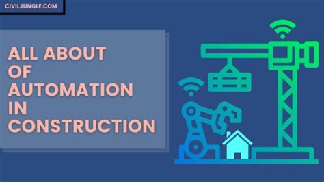 automation in construction advantages of automation applications of