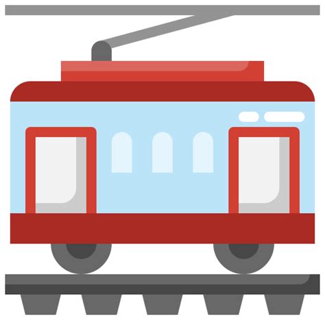 Tramway Surang Flat Icon