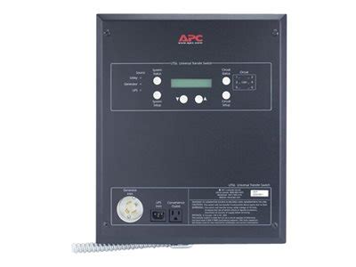 APC Universal Transfer Switch 6 Circuit Bypass Switch UTS6 Corporate Armor