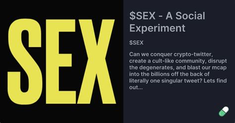 Sex A Social Experiment Sex Pump