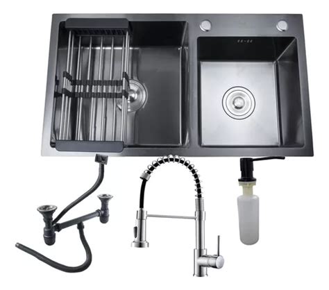 Lavaplatos Doble 78x43cm Acero Inoxidable Con Llave Profesional Vienna