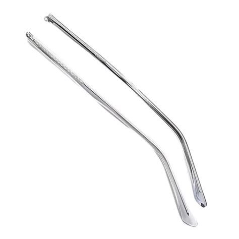 Dropship Clear Grey Metal Eyeglass Temples Arms Single Tooth Plastic