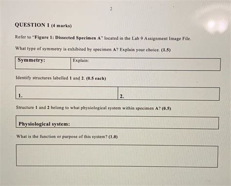 solved 2 question 1 4 marks refer to figure 1 dissected