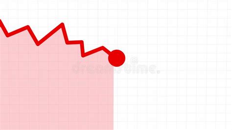 Animation Showing A Statistical Curve With A Downward Trend Stock Video