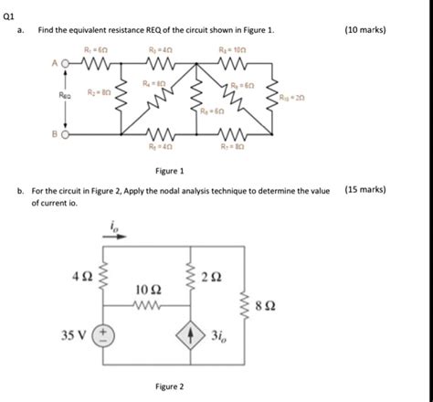 Solved Find The Equivalent Resistance Req Of The Circuit Shown In