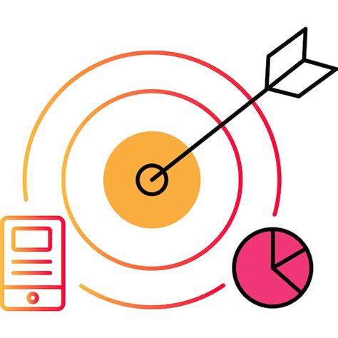 Premium Vector Target Vector Arrow Goal Dart Board Icon