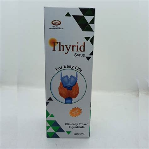 Thyrid Syrup For Hypothyroidism Impaired Thyroxin Levels Boosts Me