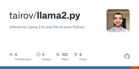 Github Tairovllama2py Inference Llama 2 In One File Of Pure Python