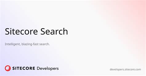 Sitecore Search