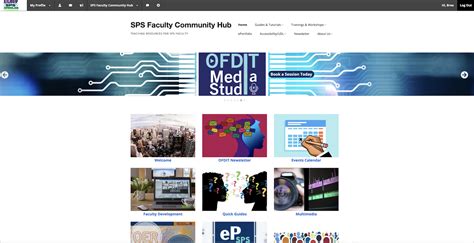 Use The Dashboard Sps Openlab Help Documentation