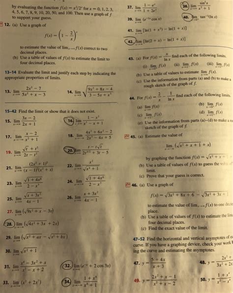 Solved Find The Limit Or Show That It Does Not Exist Chegg