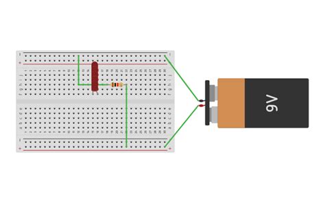 circuit design parallel circuit using breadboard tinkercad