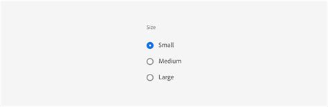 Radio Button Spectrum