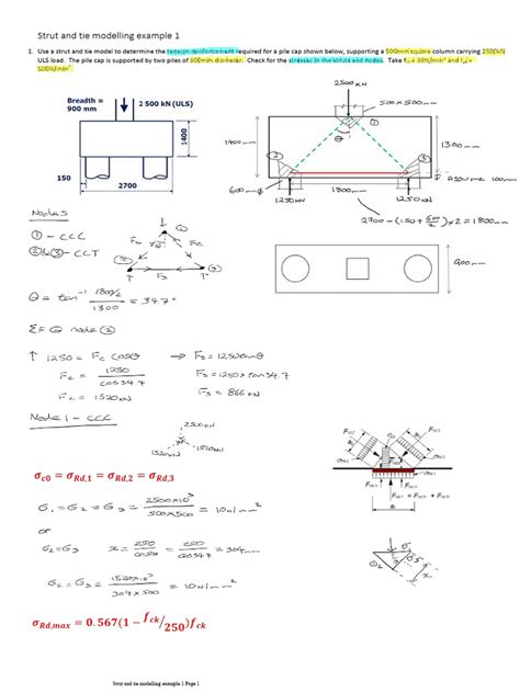 Strut And Tie Modelling Example 1 Pdf