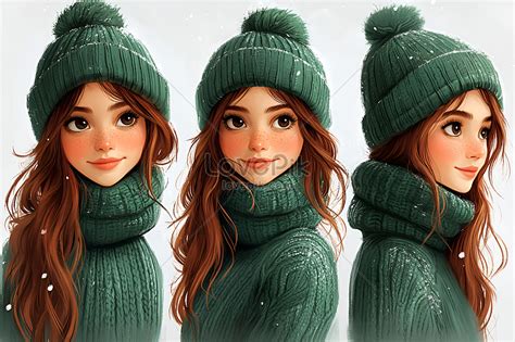 소녀의 손으로 그린 만화 그림 일러스트 무료 다운로드 Lovepik