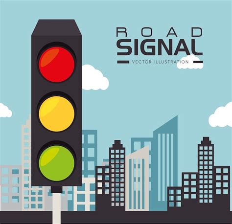 무료로 다운로드 가능한 신호등 벡터 And 일러스트