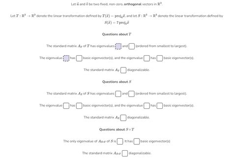 Solved →r3 Denote The Linear Transformation Defined By