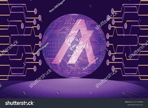 Algorand Algo Cryptocurrency Vector Illustration Globe Stock Vector Royalty Free 2217338089