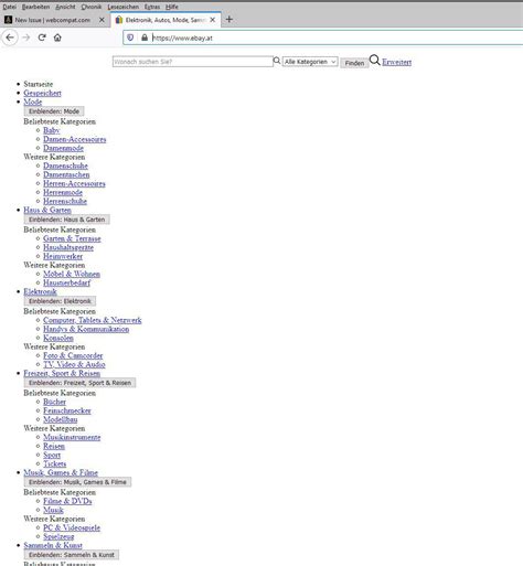 Ebayat Design Is Broken · Issue 57454 · Webcompatweb Bugs · Github