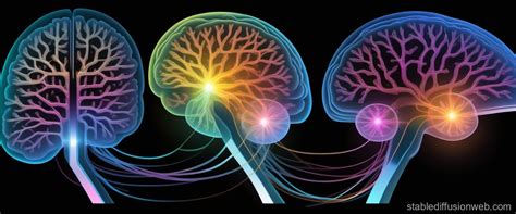 Digital Vector Schematic Of Neural Activity Map Stable Diffusion Online