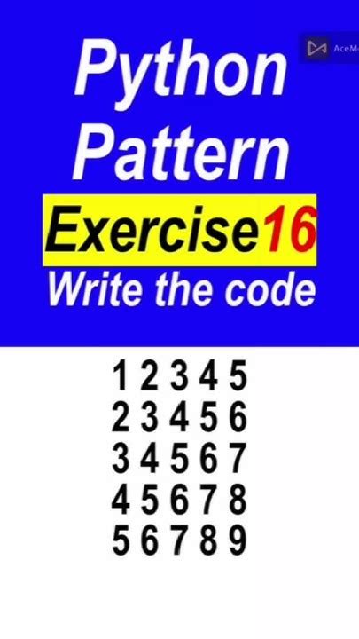 Python Pattern Example 16 With Solution Python Shorts Pattern Solution Coding Programming