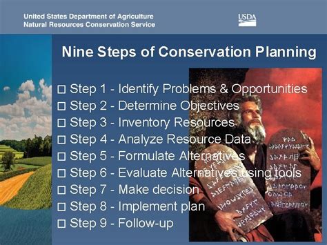 Nine Steps Of Conservation Planning Nrcs Conservation Planning