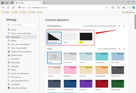 how to use the dark theme in microsoft edge geek rewind