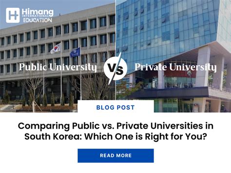 Comparing Public Vs Private Universities In South Korea Which One Is