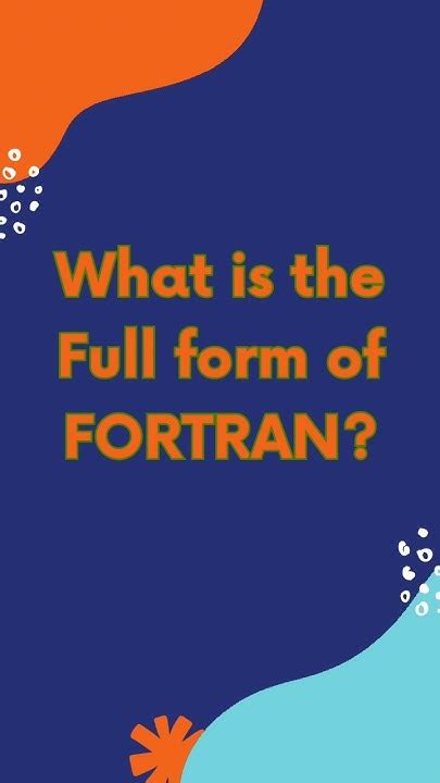 What Is The Full Form Of Fortran Codebuzz V4d Coding Codecool Codetogether Youtube